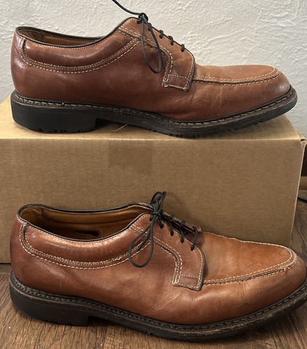 Allen Edmonds Wilbert Brown Leather Split Toe Oxford Shoes Sz 10.5 | eBay