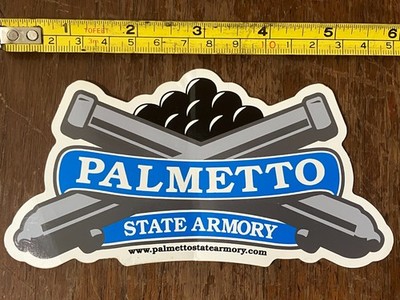 NEW Palmetto State Armory Cannons and Balls Vinyl Sticker Decal 6” Blue ...