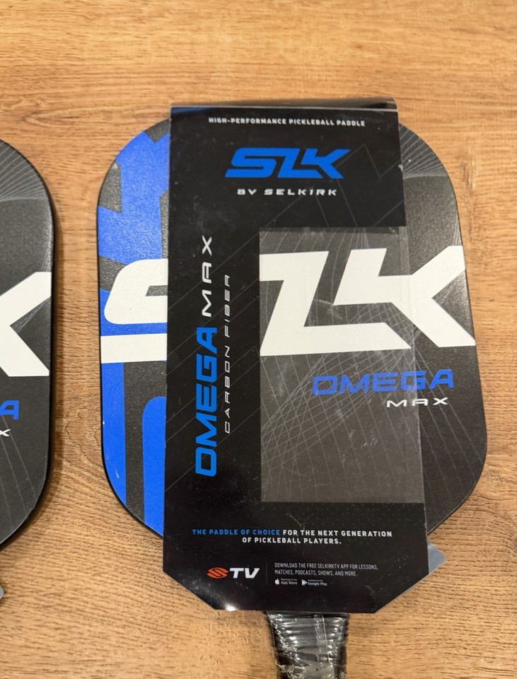 Selkirk SLK Omega Max Pickleball Paddle-Blue/Black - Set Of 2 - New | eBay