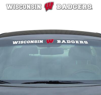 Wisconsin Badgers Auto Windshield Decal [NEW] Car Wind Shield Sticker ...