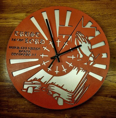 Christian, Trust In The Lord Clock | eBay UK