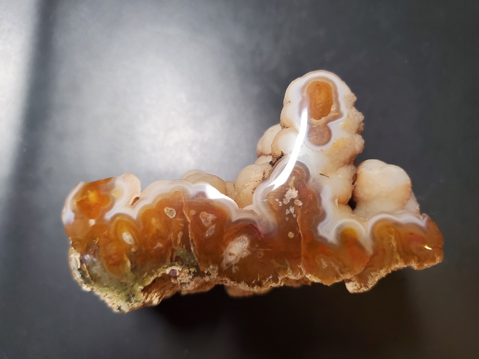 Rare Cathedral Agate Polished Mexico Mine 30 Yrs Ago Banded Bullseye ...