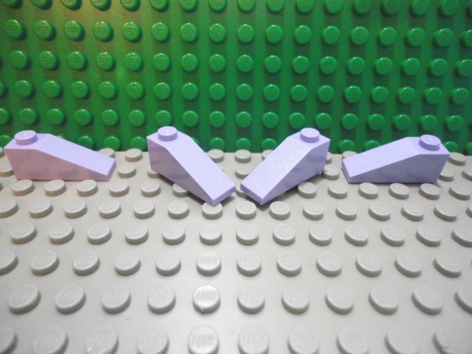 Lego 4 Lavender 3x1 slopes 33 degree brick block NEW | eBay