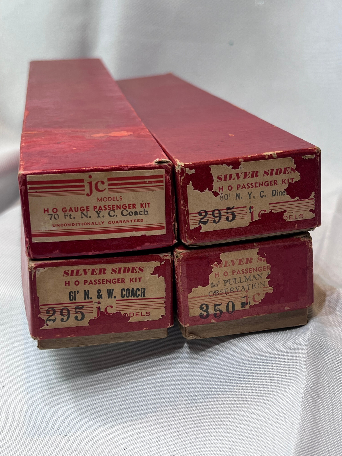 Vtg HO Scale JC Train Model Kits Passenger Kit Silver Sides Coach ...