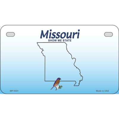 Missouri State Blank Novelty Metal Motorcycle Plate MP-5331 | eBay