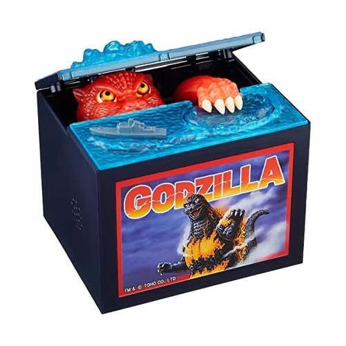 Godzilla Bank Piggy Bank Coin Box Sound Gimmick Moving Figure Japan JP ...