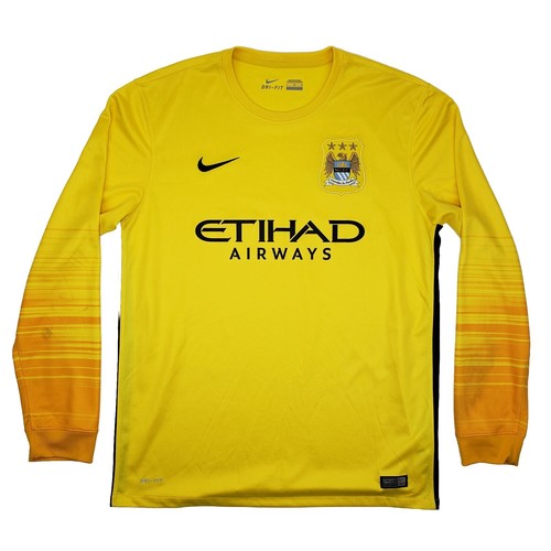 2015-2016 Nike Manchester City Etihad Airways Goalkeeper Jersey Third ...
