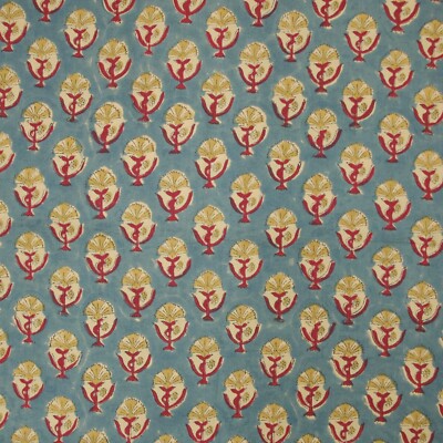 Indian Hand Block Print Red Blue Motifs Print 100% Cotton Women Dress ...