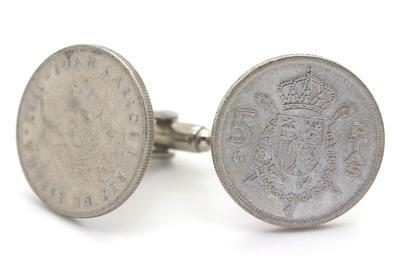 Cufflinks Coin Authentic " Spain " 5 Pesetas.SKU4751 | eBay Australia