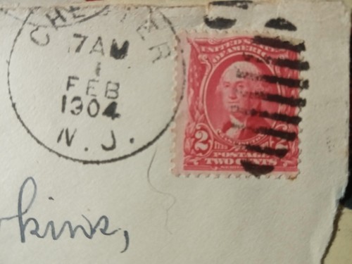 Washington 1902 2c RED 2 Cent Stamp, Plus 3 More Red Washington 2 Cent ...