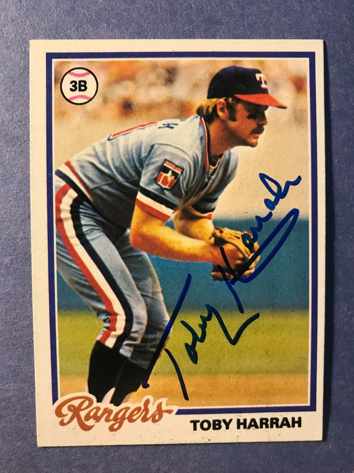 SIGNED TOBY HARRAH AUTOGRAPHED 1978 TOPPS BASEBALL CARD - RANGERS | eBay