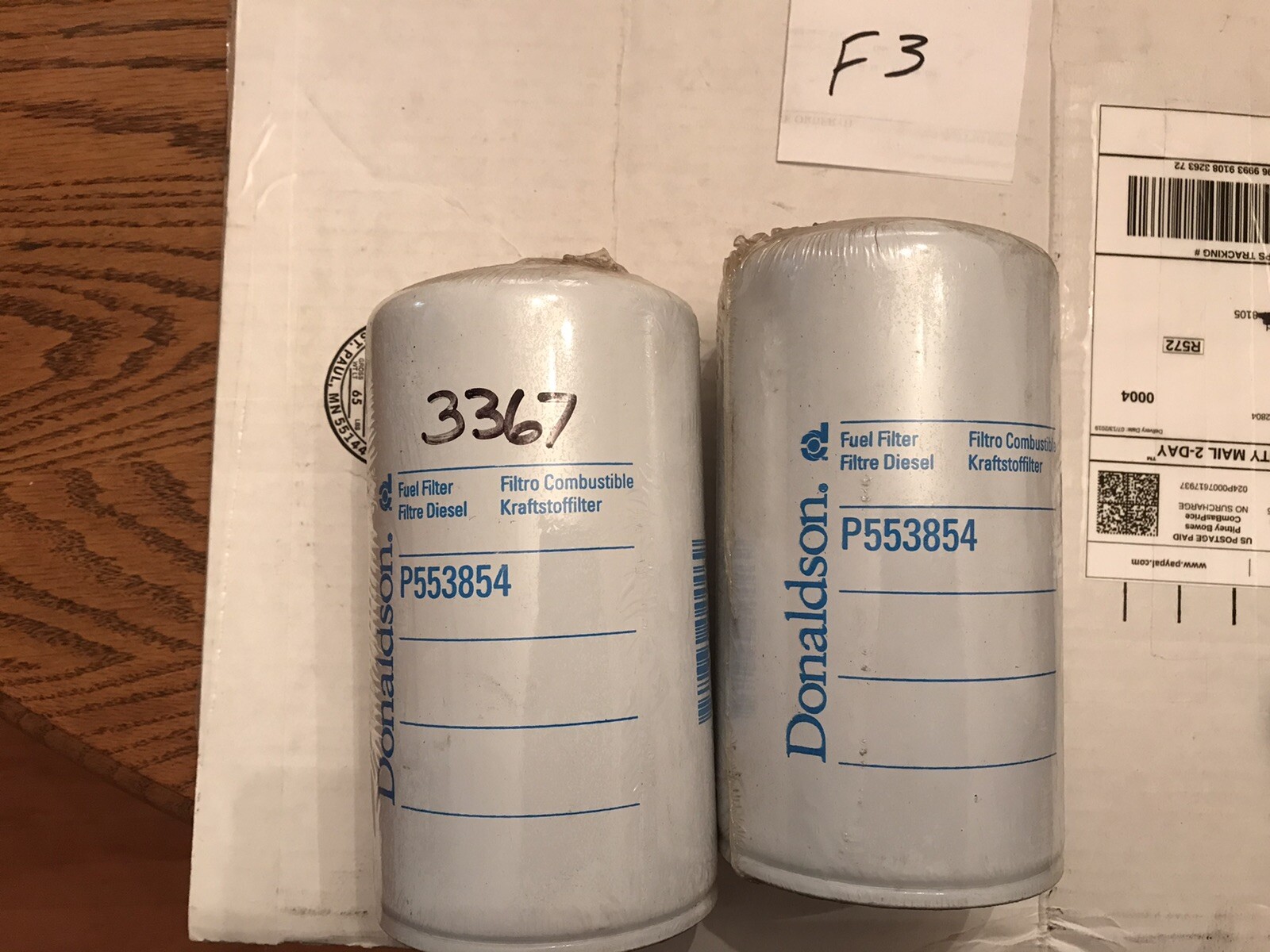 DONALDSON P553854 - Fuel filter cross reference