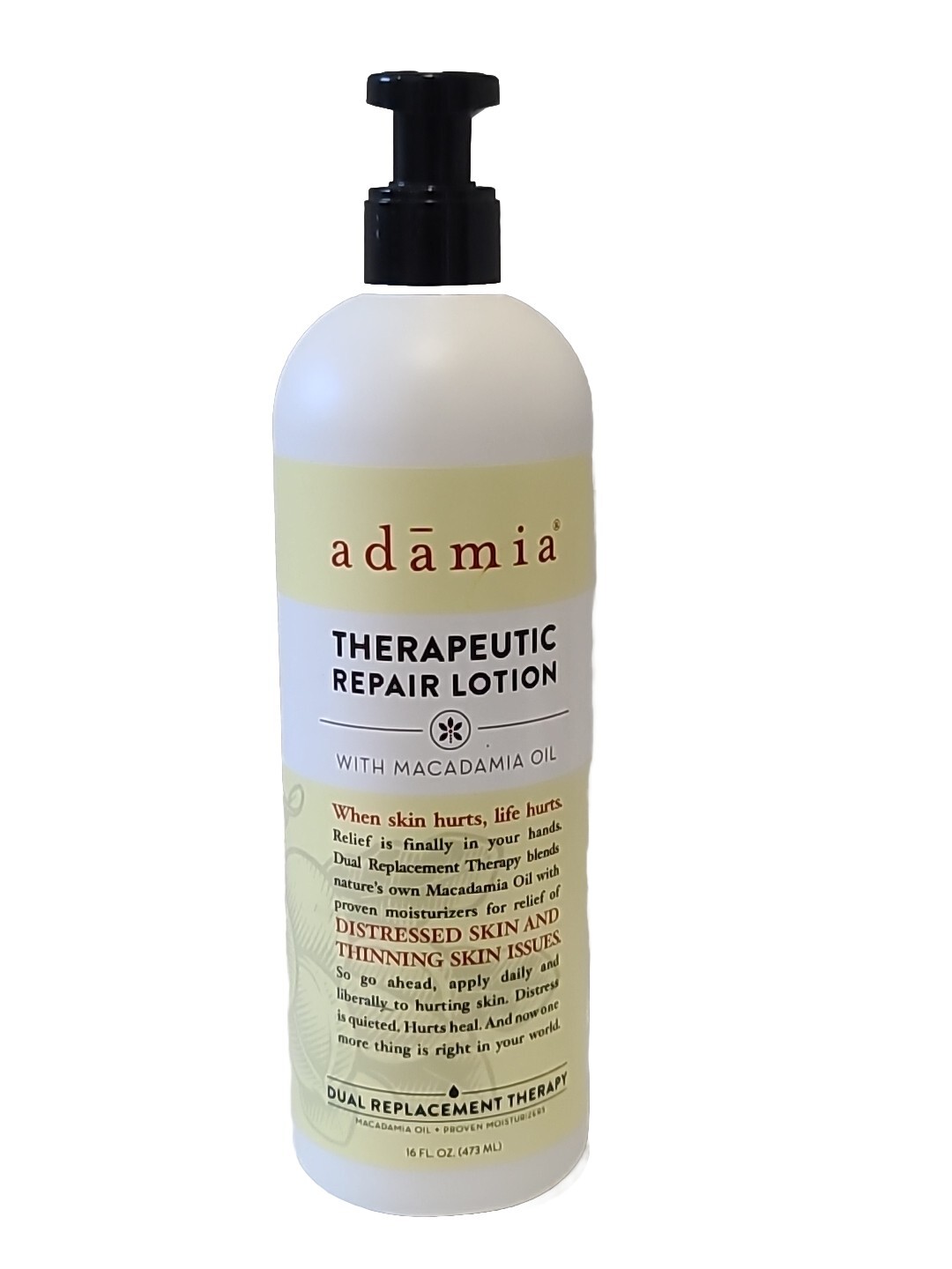 Adamia • THERAPEUTIC REPAIR LOTION with MACADAMIA OIL 16 Ounce / 473 ML ...