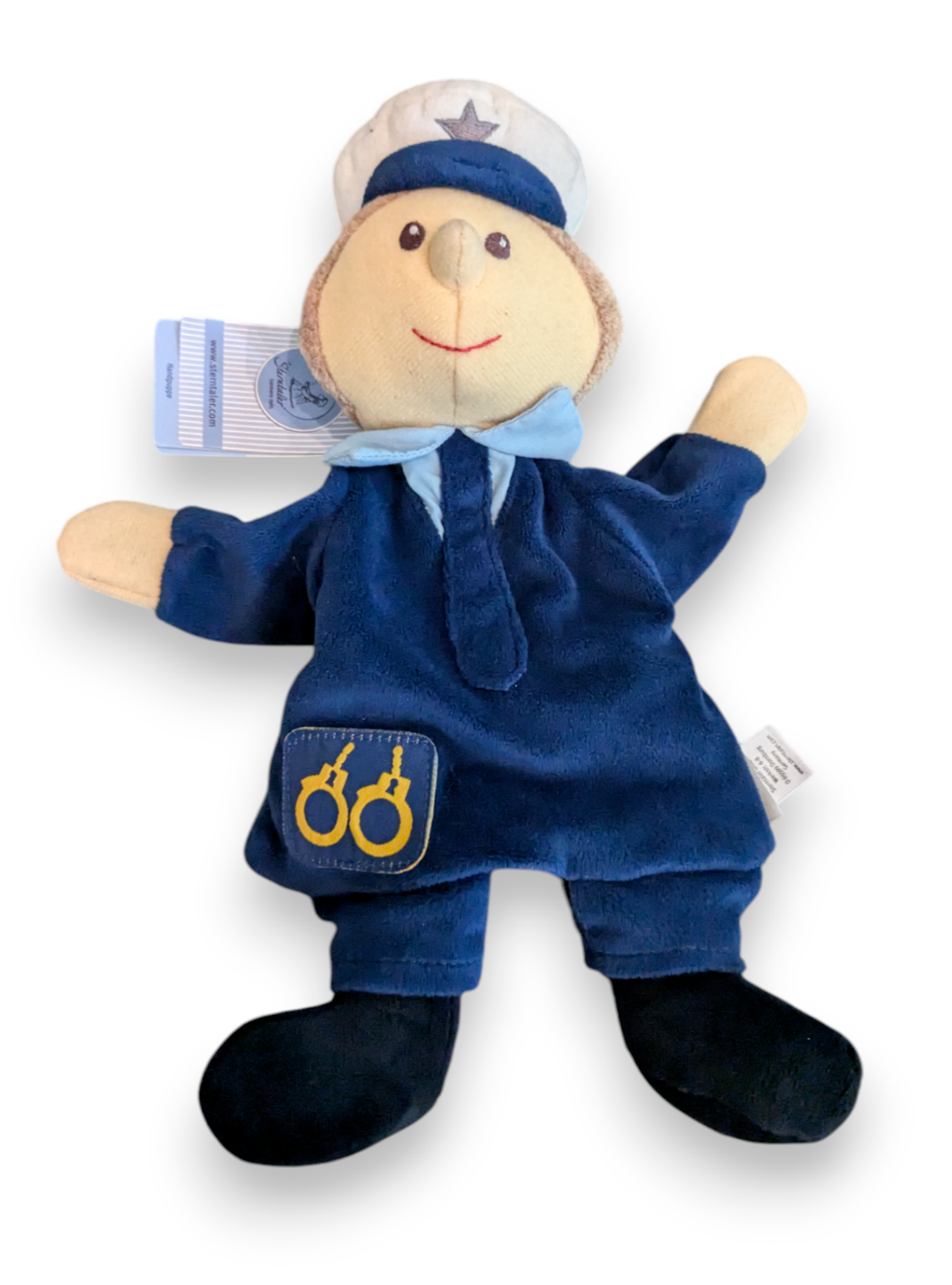 Sterntaler Germany Full Body Hand Puppet Plush Police Officer Sheriff ...