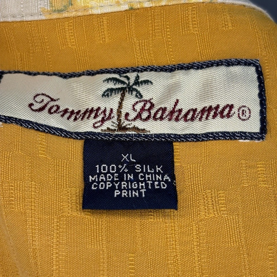 Tommy Bahama Men's XL Silk Button Down Shirt Hawaiian Floral Print ...
