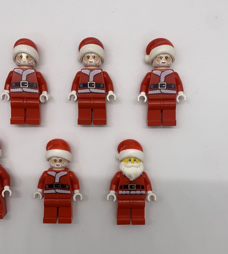 Lego Santa Clause Minifigure Lot of 7 Christmas Excellent Condition | eBay