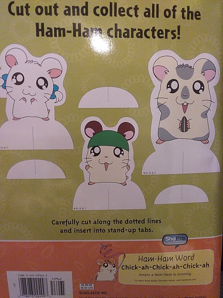 Vtg 2003 HamTaro The Ham-Ham ClubHouse Coloring Book & Poster! 1st ...