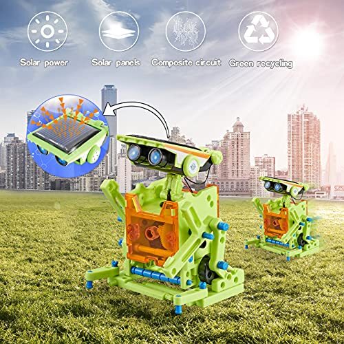12-in-1 STEM Solar Toy Robot DIY Building Kit for Kids 8-10 Robot ...