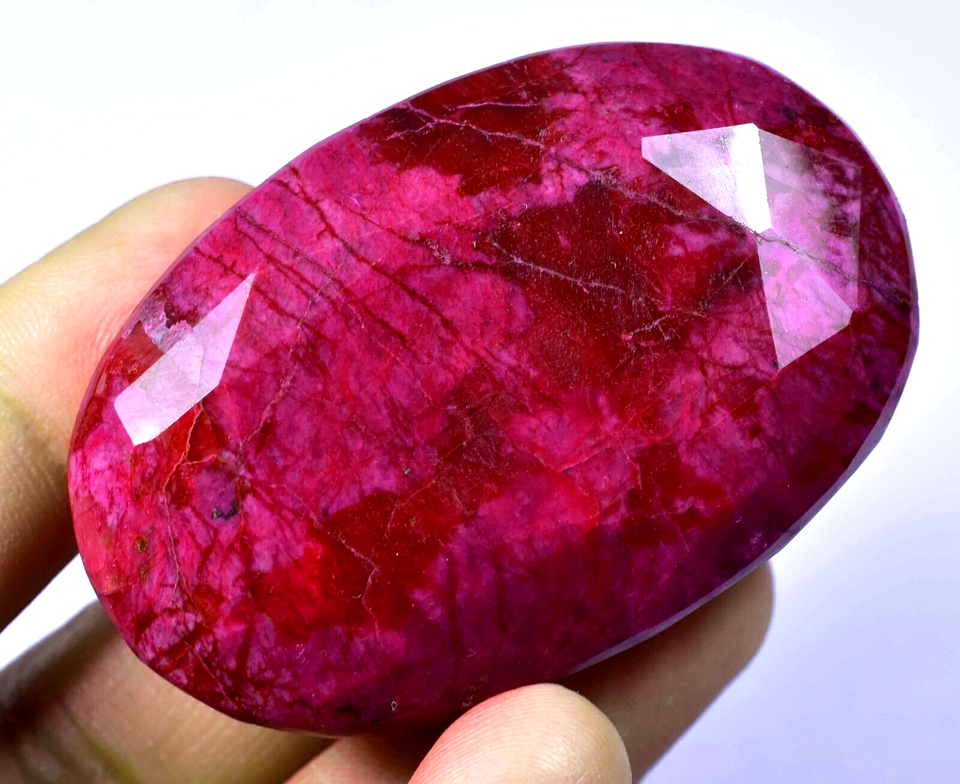 RARE 415.20 CT Natural HUGE Red Ruby Museum Grade CERTIFIED* Oval Loose ...