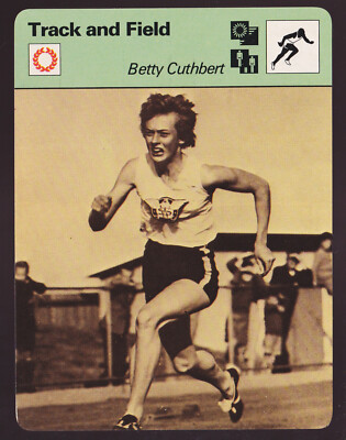 BETTY CUTHBERT Australia Track & Field Running 1979 SPORTSCASTER CARD ...
