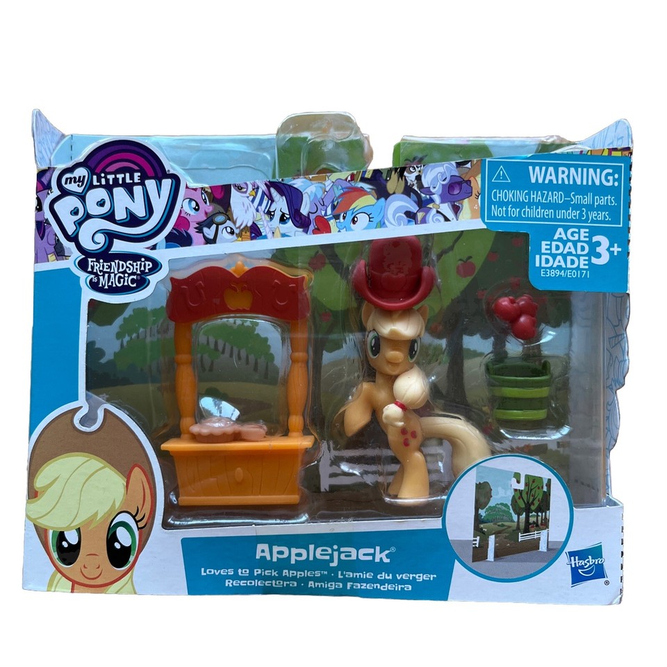 MINI MY LITTLE PONY FRIENDSHIP IS MAGIC APPLEJACK LOVES TO PICK APPLES ...