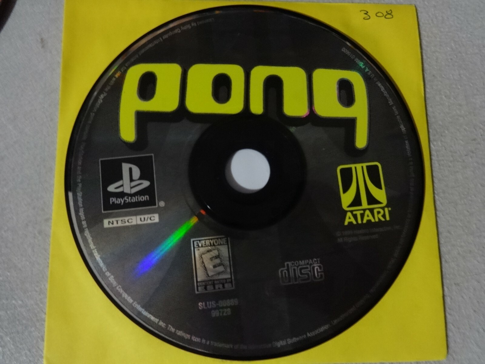 Pong Sony Playstation One PS1 PSX Game Disc Only Free Ship | eBay