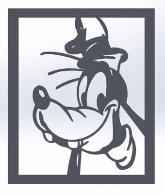 20DXF File CNC g-code Industrial router plasma Disney Goofy Mickey ...