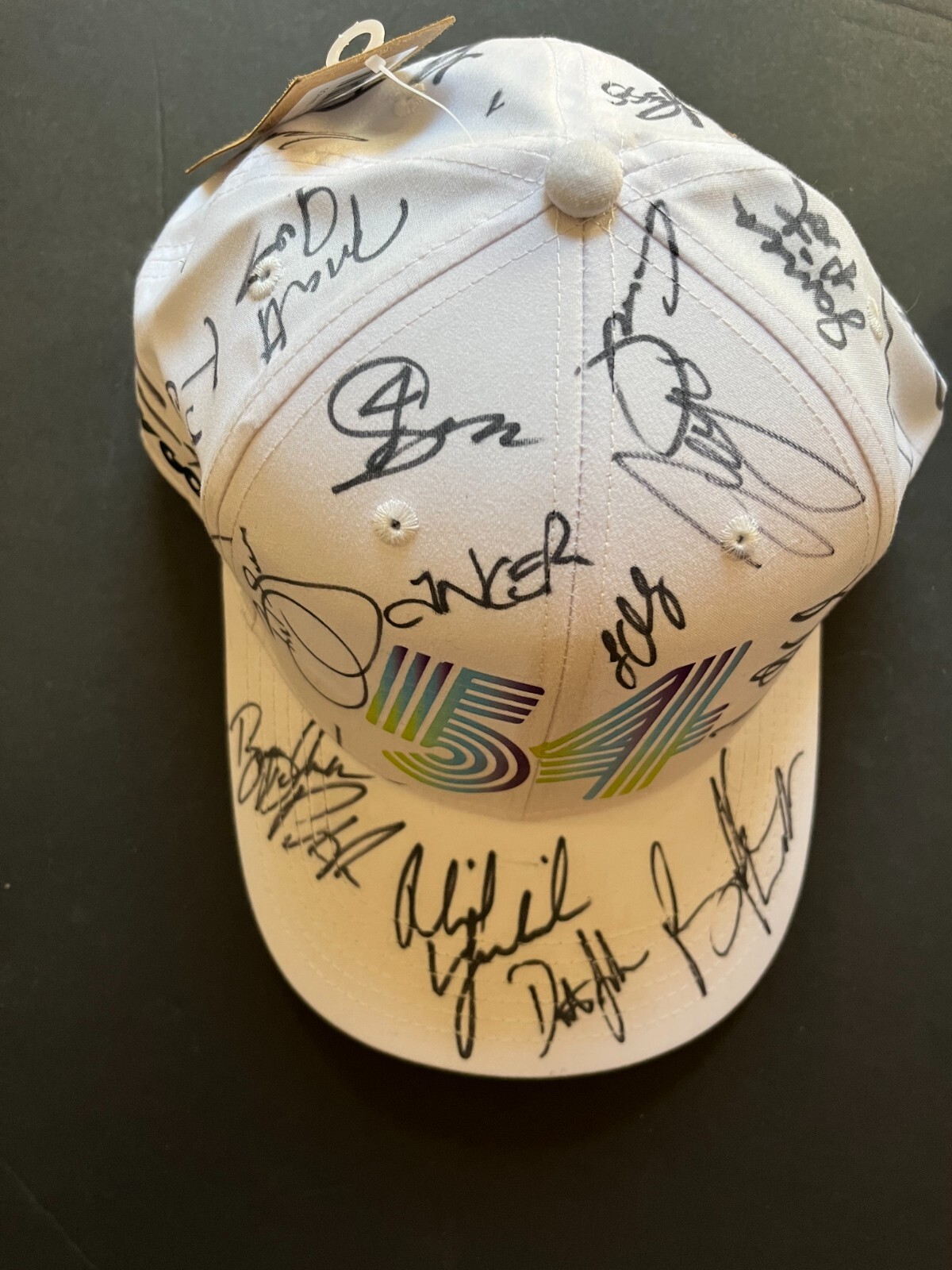 LIV golf tour hat RARE! signed by 25 Phil, DJ, Brooks plus 22 BAS ...