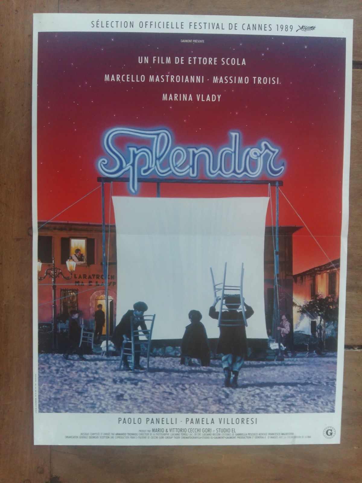 Poster SPLENDOR Ettore SCOLA Marcello MASTROIANNI Marina VLADY 40x60cm ...