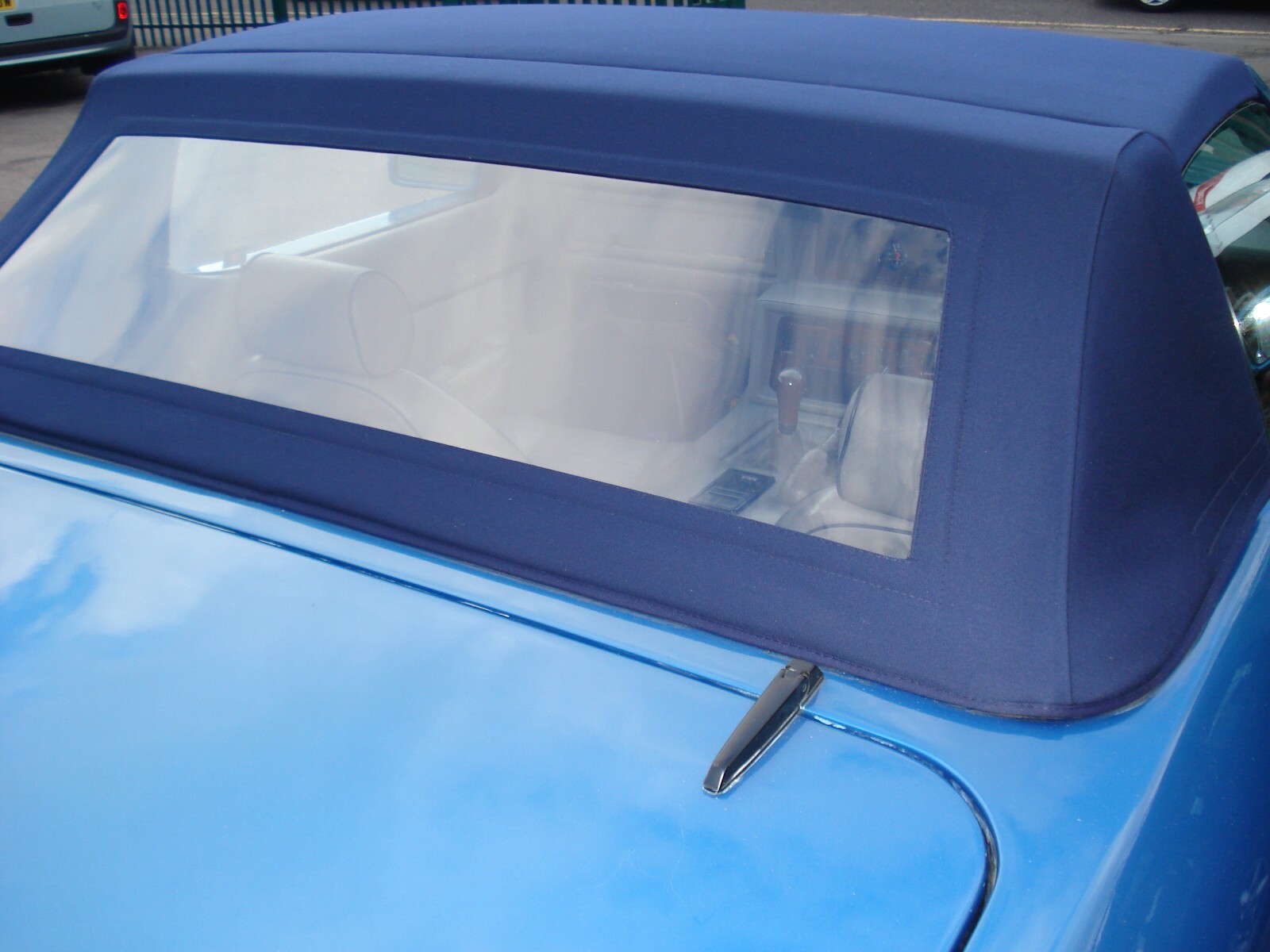 TVR Tasmin - Green - Mohair Soft Top Hood With Plastic Rear Window ...