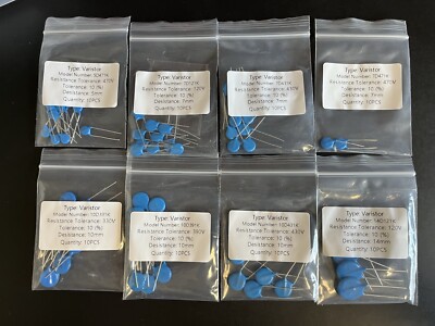 Varistors 5D471K, 7D121K, 7D431K, 7D471K, 10D331K, 10D391K, 10D431K ...