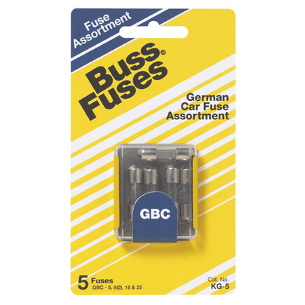 Bussmann German Type Fuse Kit GBC-5 GBC-8 GBC-16 GBC-25 NOS for sale ...