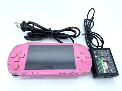 Near MINT SONY PSP-1000 Console Pink New Battery Memory Stick Tested ...