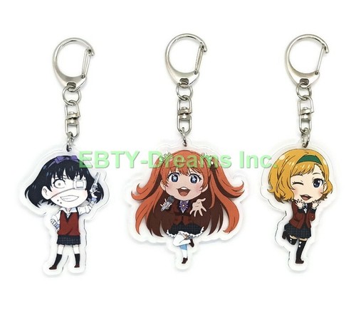 Set of 3 Kakegurui Anime Acrylic Keychain Midari Ikishima Itsuki ...