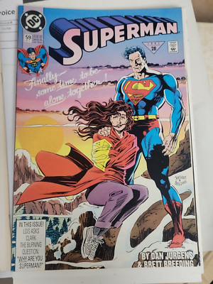 Superman #59 (1991, DC) Brand New Warehouse Inventory in VG/VF ...
