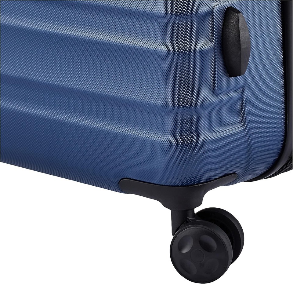 Spacious Navy Blue Hard Shell Suitcase - 26-Inch Expandable Travel ...