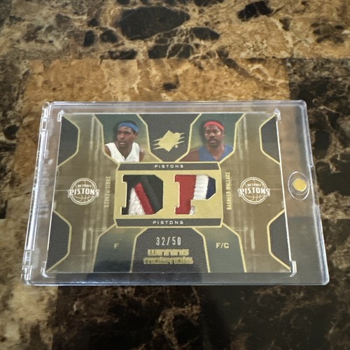 2007-08 spx Winning Materials Patch Chris Webber Rasheed Wallace 32/50 ...
