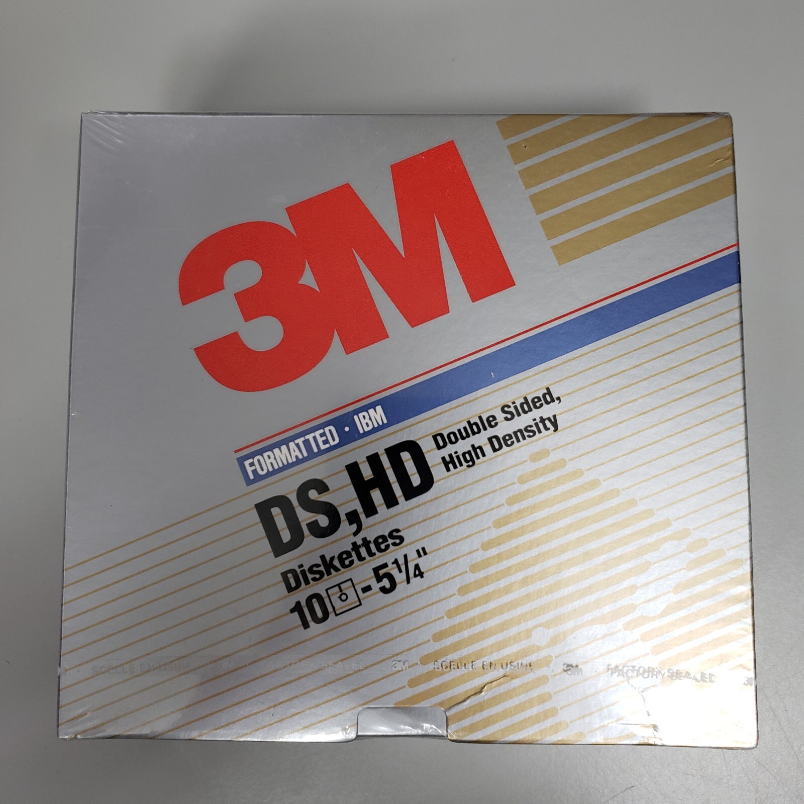 3M Formatted IBM High Density DS HD 5 1/4" Diskettes NEW SEALED 10 Pack ...