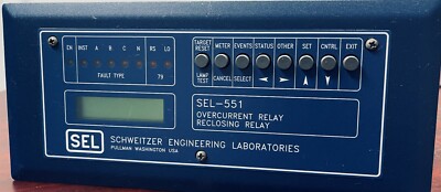 SEL Overcurrent relay Reclosing Relay SEL-551 Part # 055100BX531X | eBay