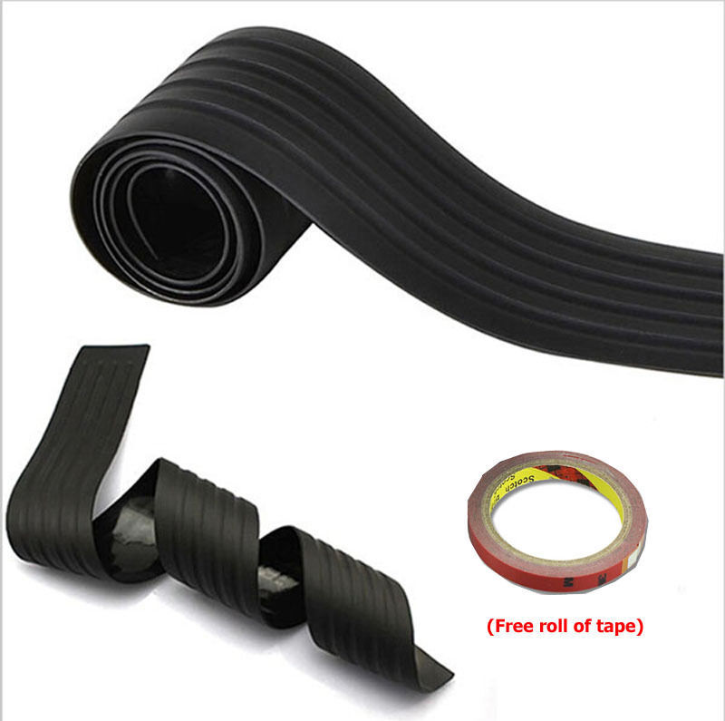 Trunk Rubber Protection Strip Car Rear Bumper Protector Cover with Tape ...