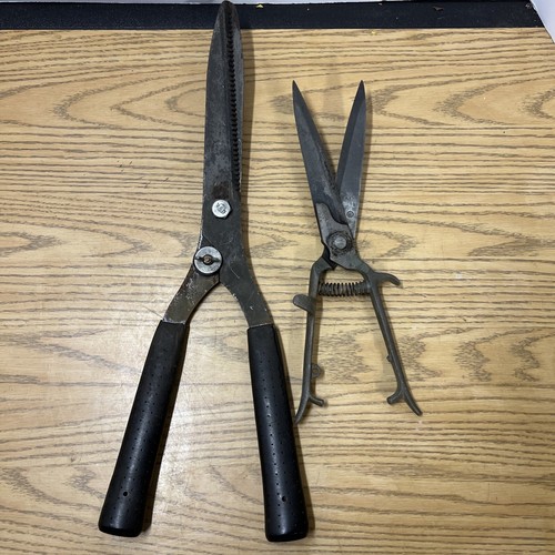 Vtg Keystone #206 12" Forged Steel Hand Grass Clipper Shears And Hedge ...