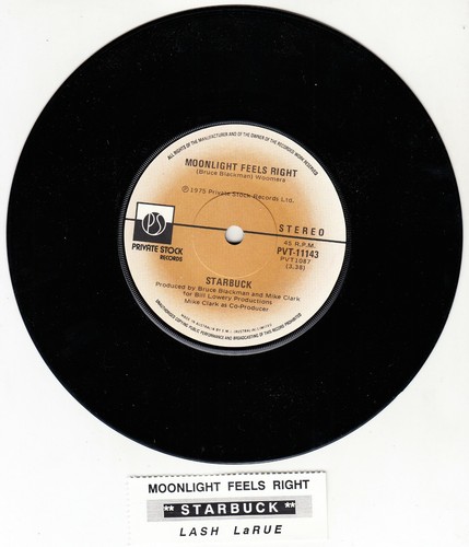 STARBUCK Moonlight feels right 7" 45 rpm vinyl record NEW + juke box ...