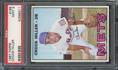 1967 TOPPS #198 CHUCK HILLER PSA 9 METS *B67174 | eBay