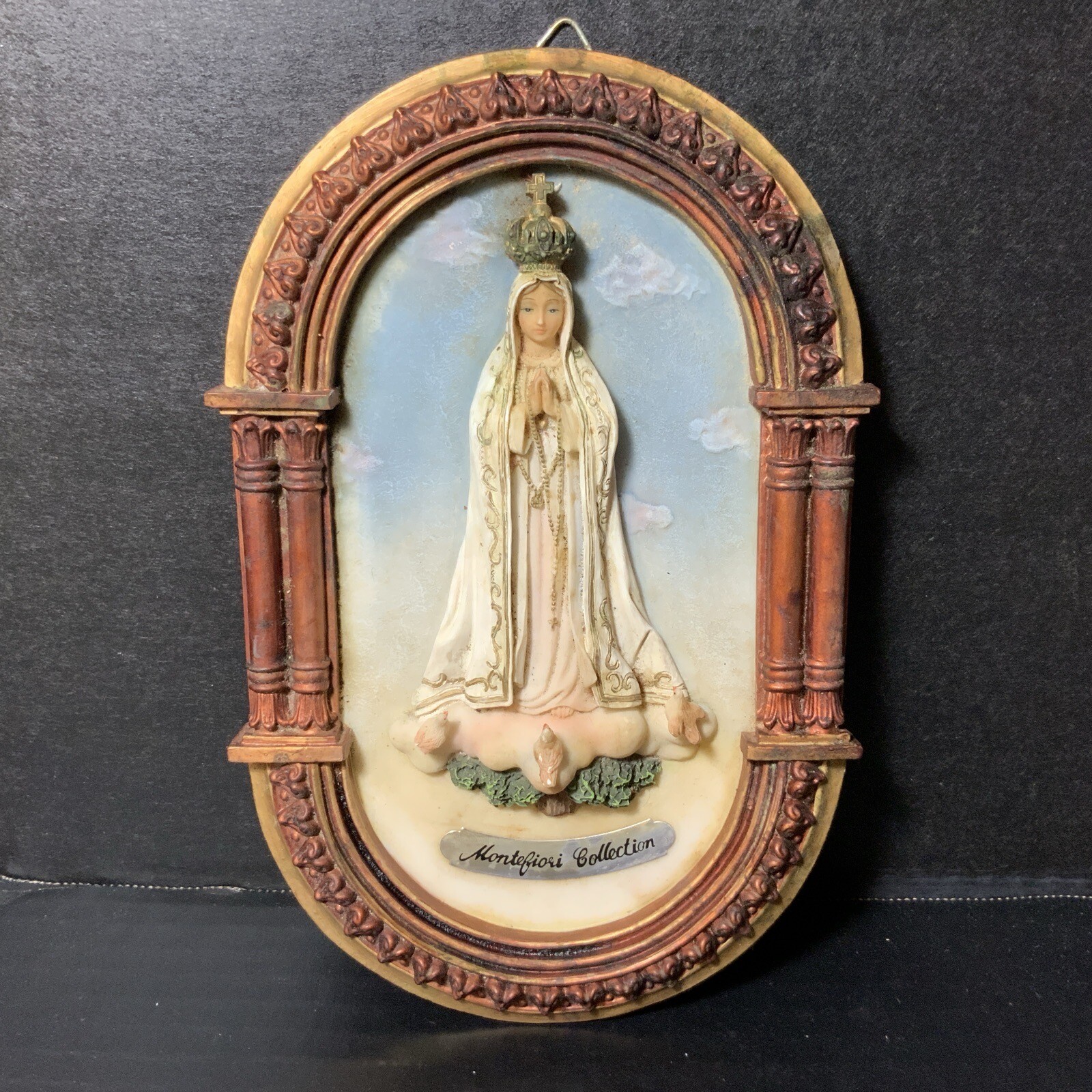 Holy Mother Mary Montefiori Collection Italy Design 9” Wall Piece | eBay