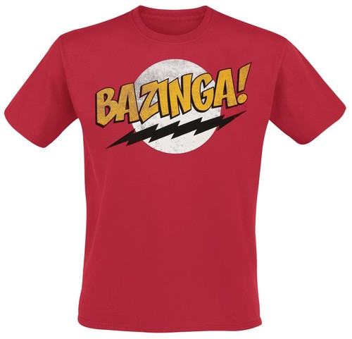 The Big Bang Theory T-Shirt Herren Bazinga rot Fan-Merch, Filme, TV ...