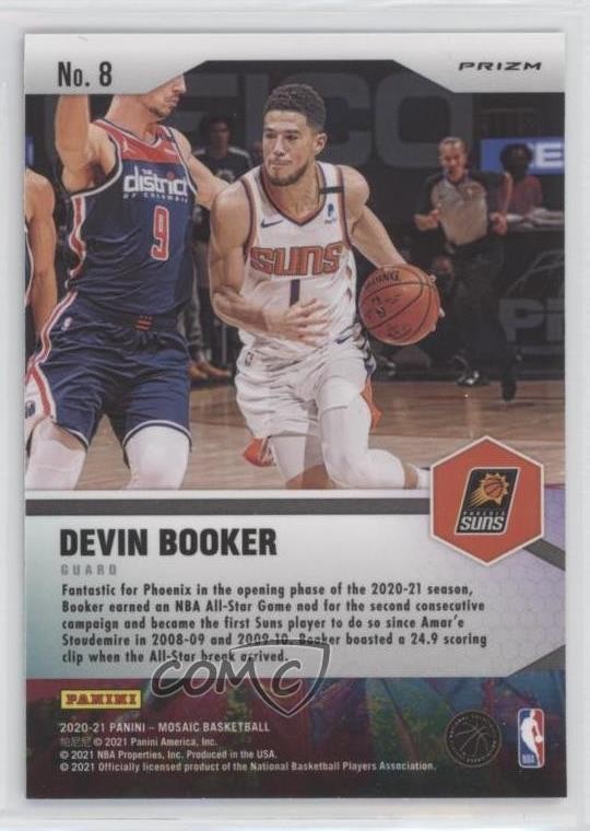 2020-21 Panini Mosaic Center Stage Devin Booker #8 | eBay