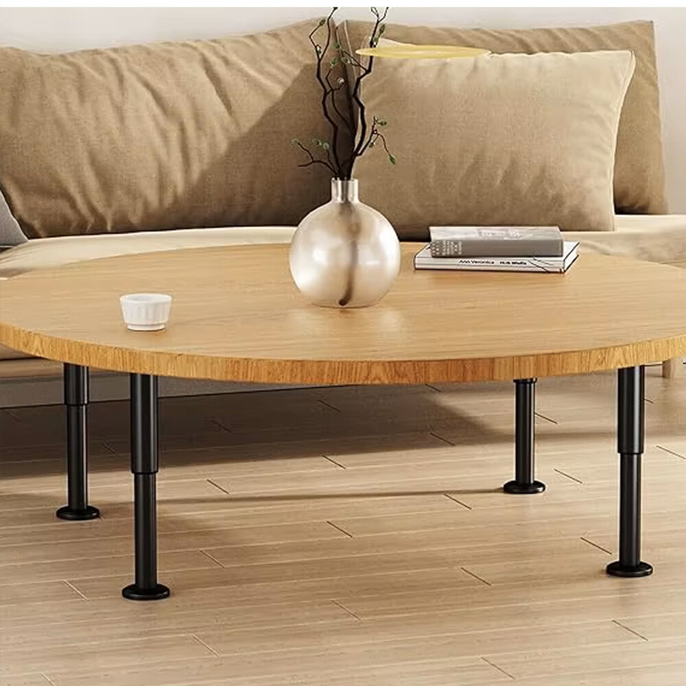4x Steel Furniture Legs Height Adjustable Feet Coffee Table Sofa Chair ...