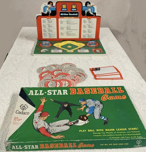Vintage CADACO All-Star Players Baseball Board Game 183 1962 | eBay
