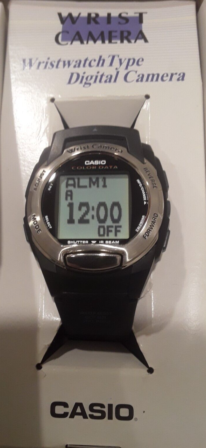 Casio Color Wrist Camera Watch Silicone Band w/Infrared Receiver 2411 ...