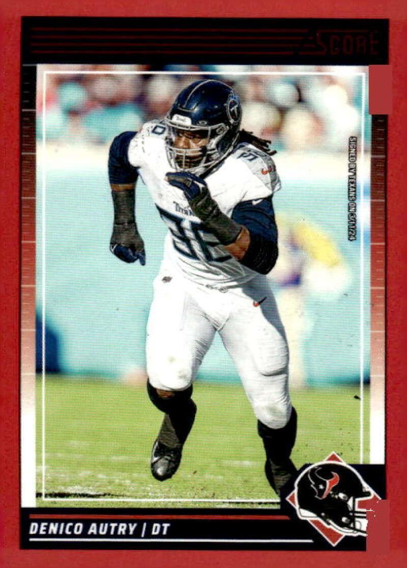 2024 Score - Denico Autry #277 Red for sale online | eBay